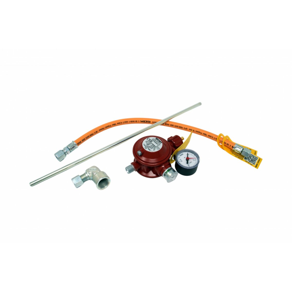 GOK Herdanschluss-Set Basic mit Niederdruckregler 50 mbar - lpgparts2 GOK Herdanschluss-Set Basic mit Niederdruckregler 50 mbar - lpgparts2